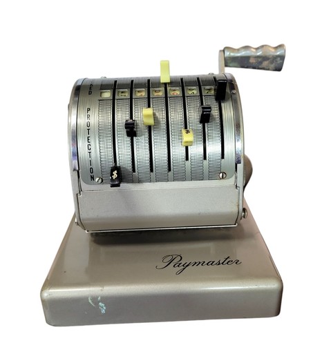 Paymaster ~Check Writer Series X-900 TESTED Has Key WORKS | eBay
