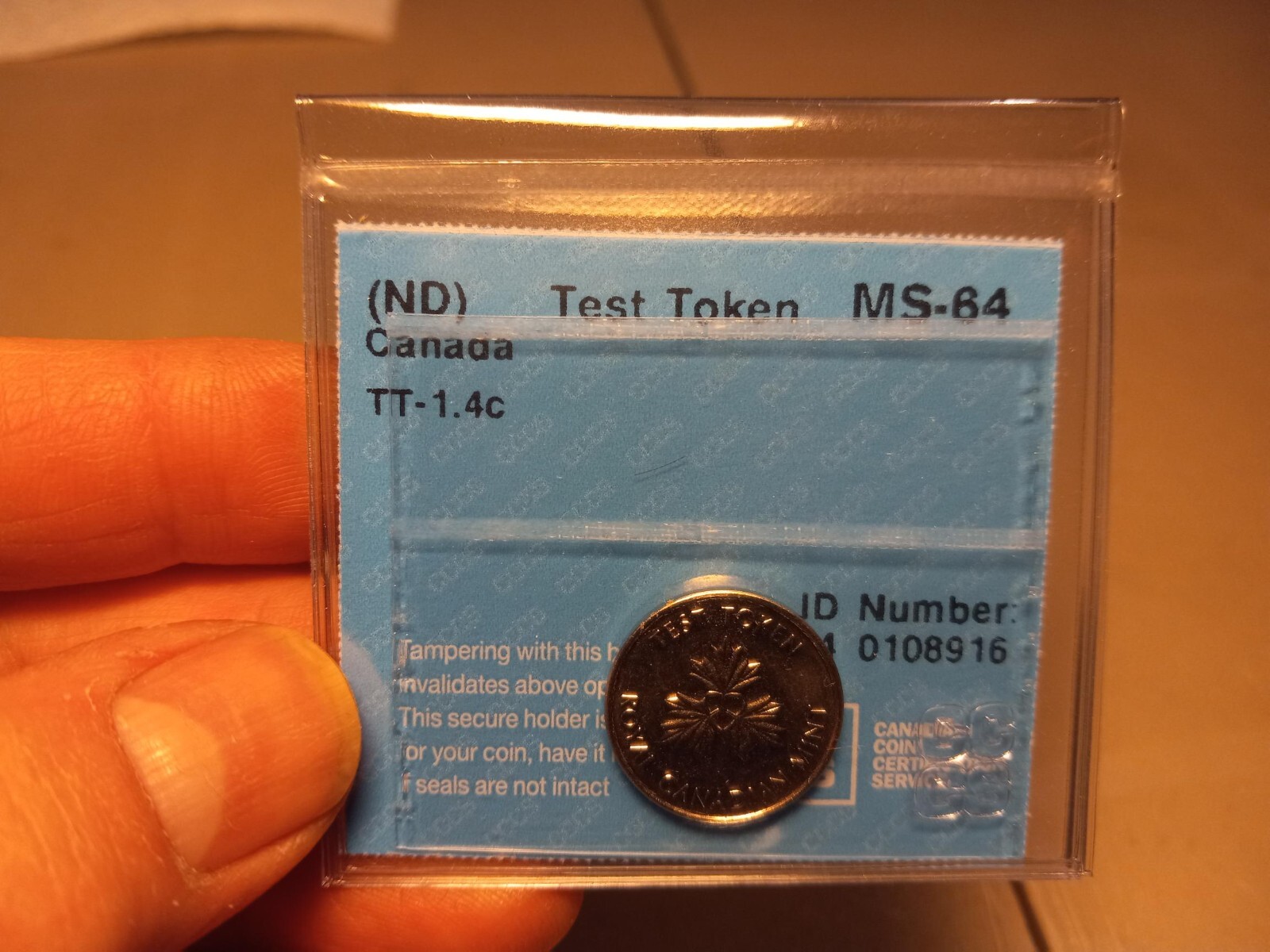 RARE Canada Test Token CH# TT-1.4C CCCS Certified MS-64 | eBay