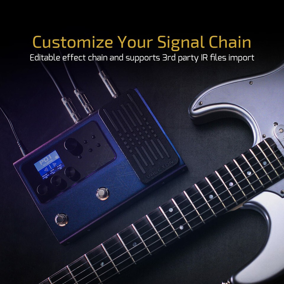 Valeton Guitar Effects Processor 140 Built in Multi Effects Looper IR ...