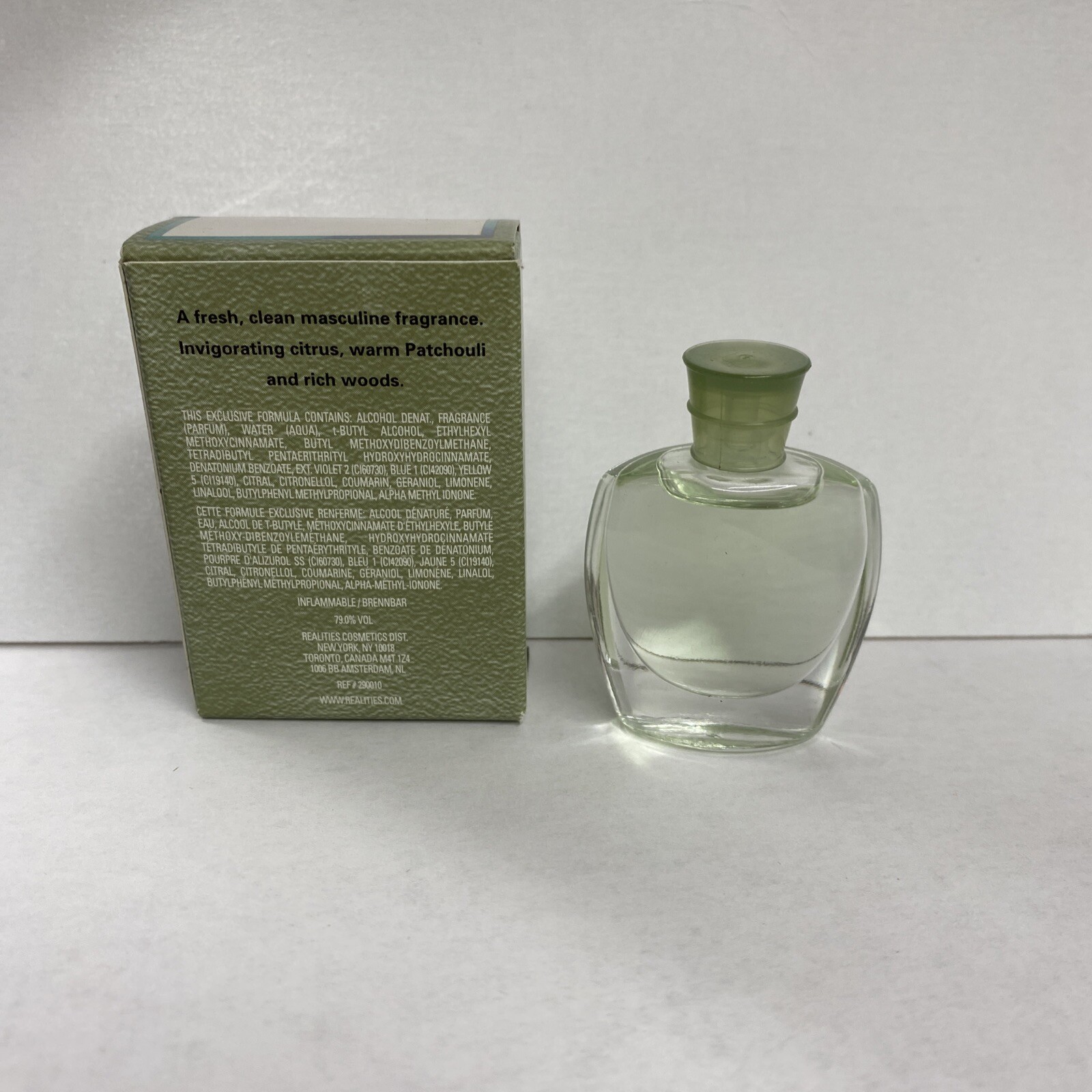 Realities for Men By Realities Cosmetics Mini Cologne .18 oz | eBay