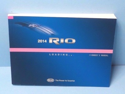 14 2014 Kia Rio owners manual | eBay