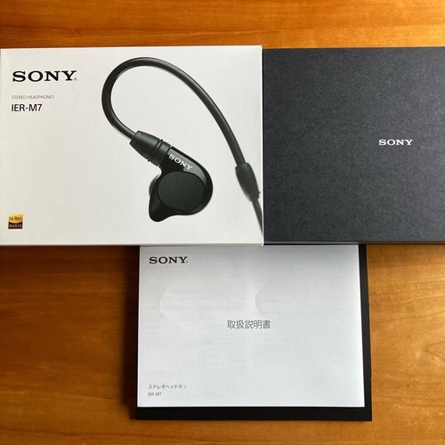 SONY IER-M7 In-Ear Monitor Headphones Black Color High-Res Used | eBay