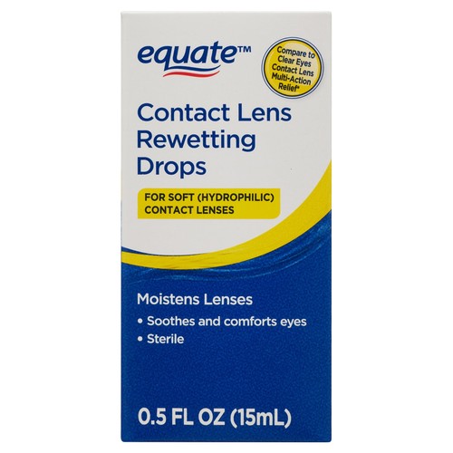 Equate Contact Lens Rewetting Drops, 0.5 fl oz (15 ml) | eBay