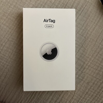 Apple Airtag Air Tag 4 Pack NEW IN BOX SEALED | eBay