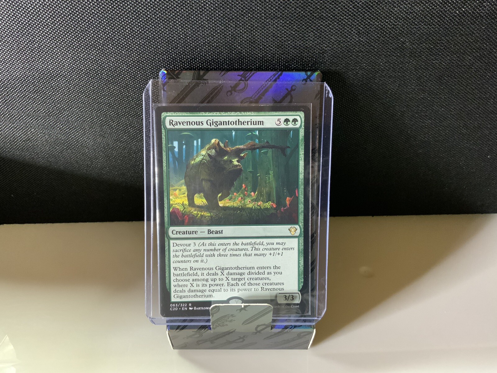 MTG Ravenous Gigantotherium Pack Fresh NM Commander 2020 063/322 ...