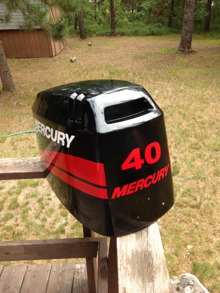 RED Mercury Outboard 90 115 - 250 hp Marine Vinyl decal sticker set | eBay