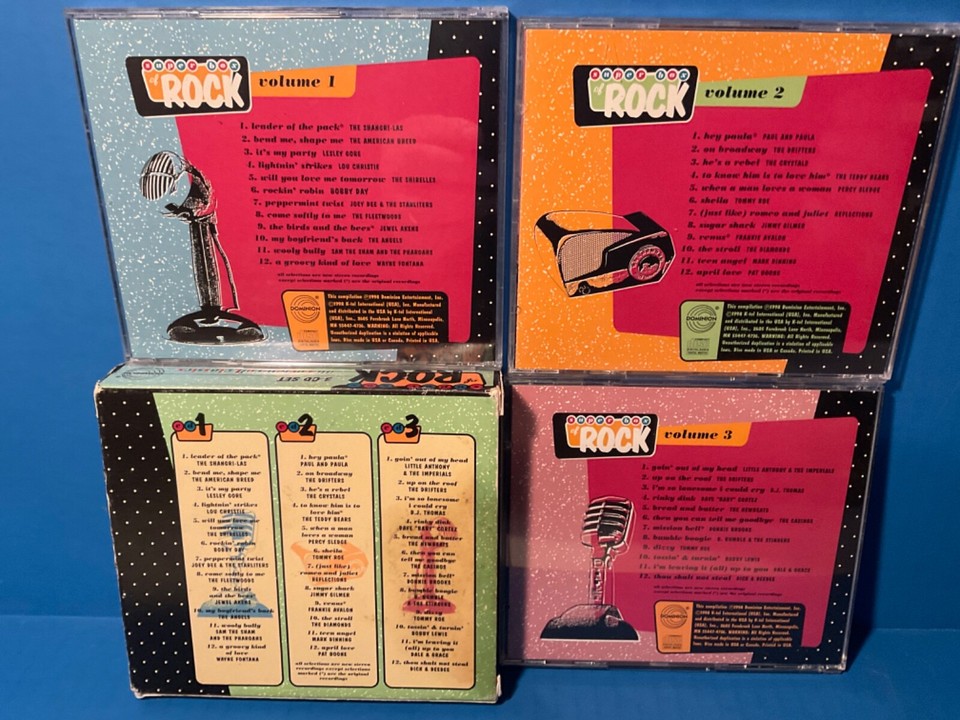 SUPER BOX OF ROCK - 36 Rock & Roll Classics 3- CD set 50s & 60s EX | eBay