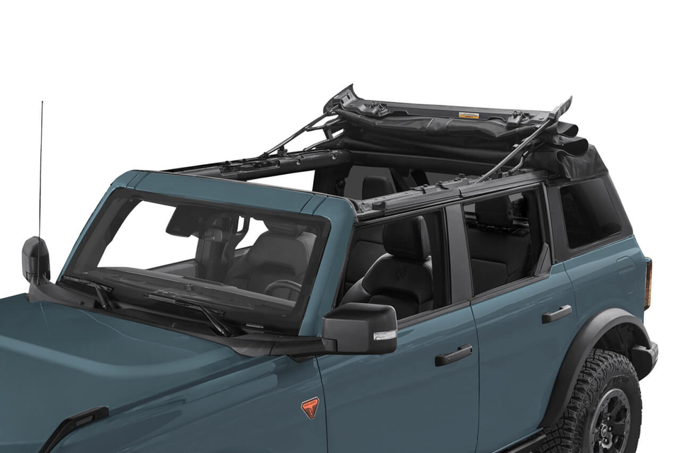 Bestop Trektop Slantback Soft Top Black Twill for '21-'24 Ford Bronco 4 ...