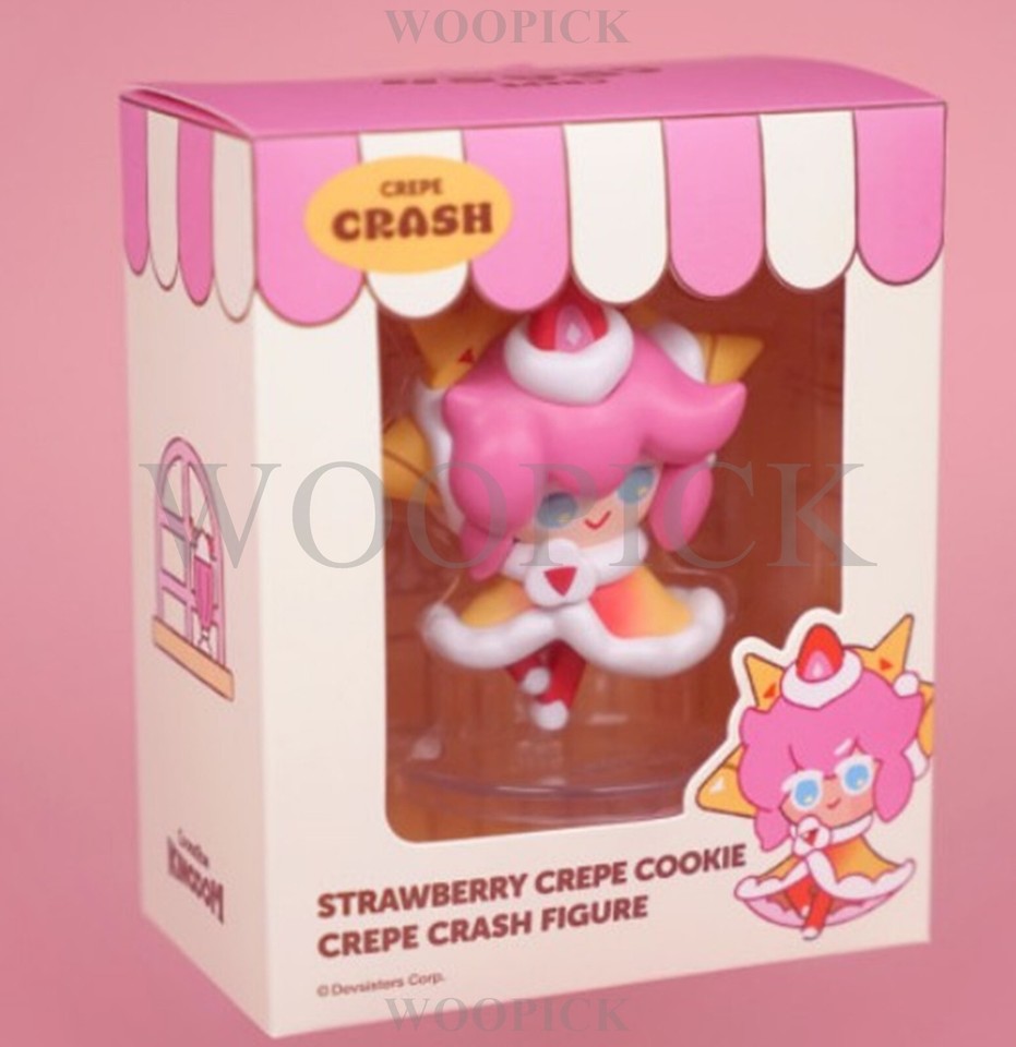 Cookie Run Kingdom Strawberry Crepe Crash Official Figure Toy 8cm ...