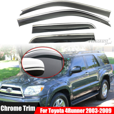 For 2003-2009 Toyota 4Runner Window Visors Vent Sun Shade Rain Guards ...