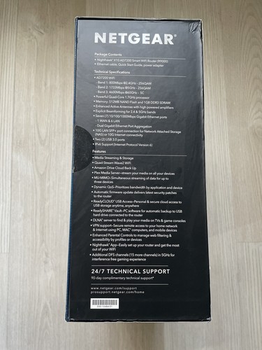 NETGEAR Nighthawk X10 7200 Mbps 7 Port Wireless AD Router (R9000-100NAS ...