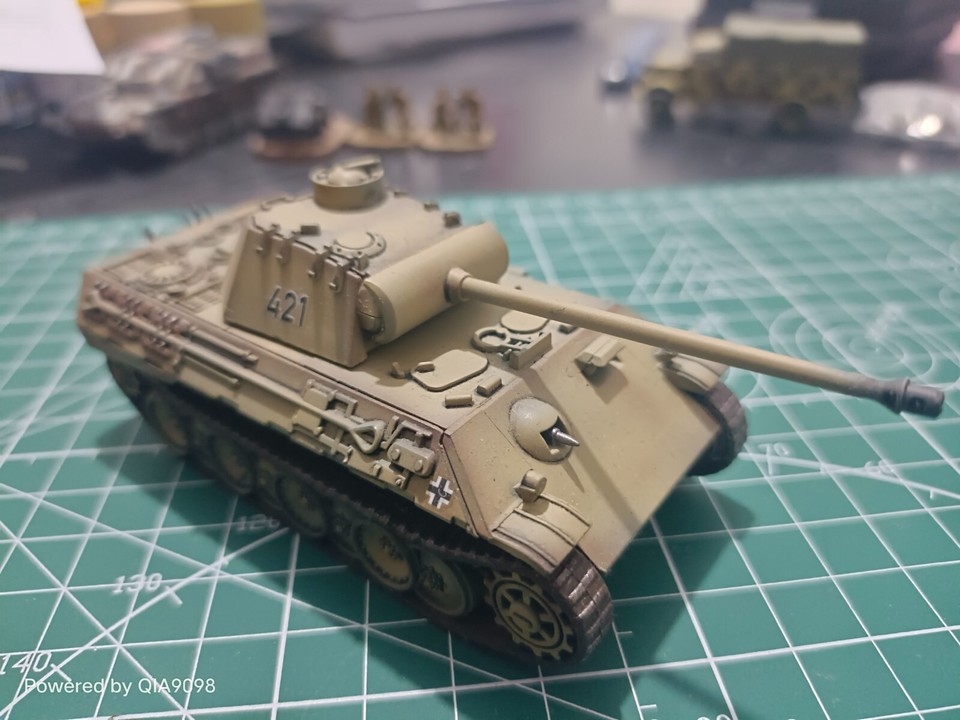 Hand Made 1/72 Scale WWII German Army Panther Ausf Tank Desert Color ...
