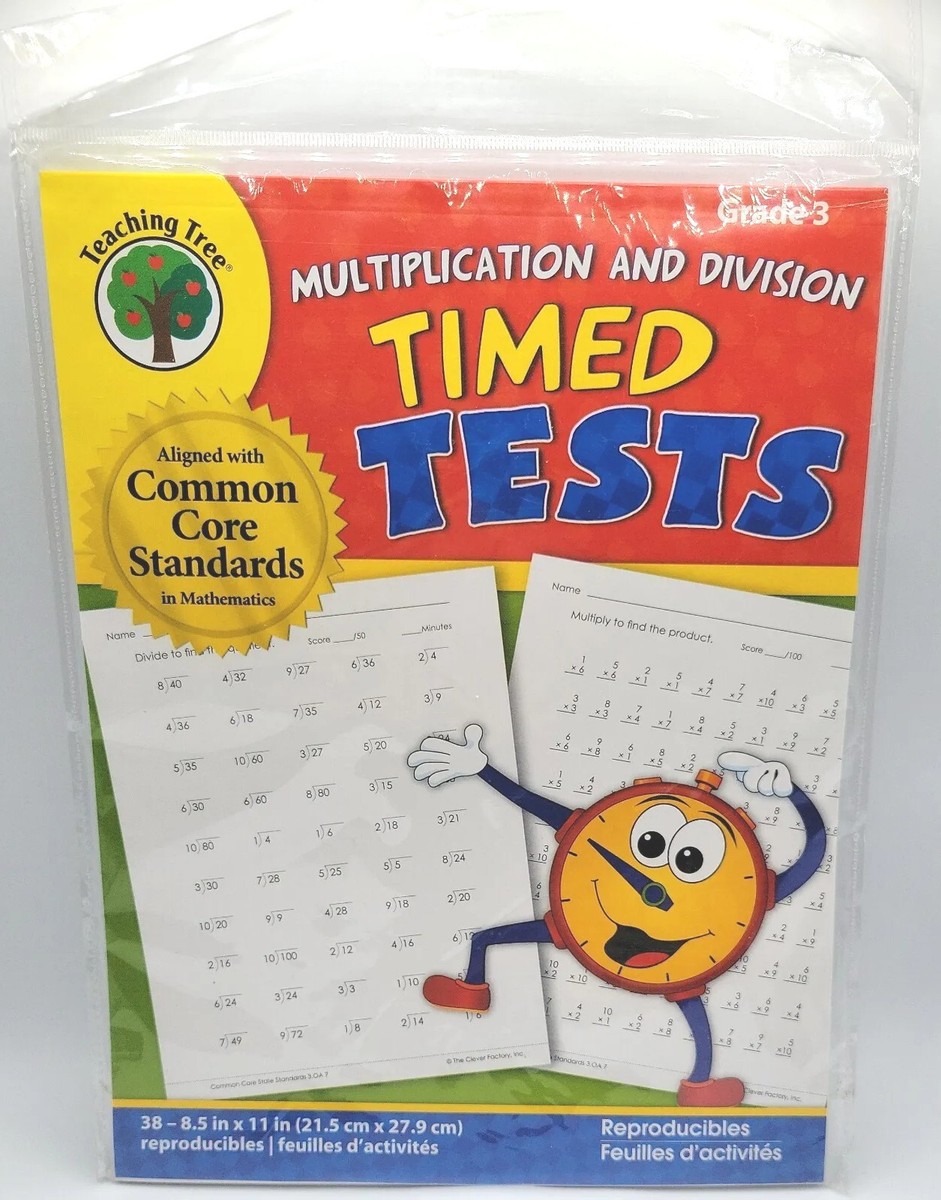 Timed Multiplication Multiplication Division Fluency Timed Tests 3rd