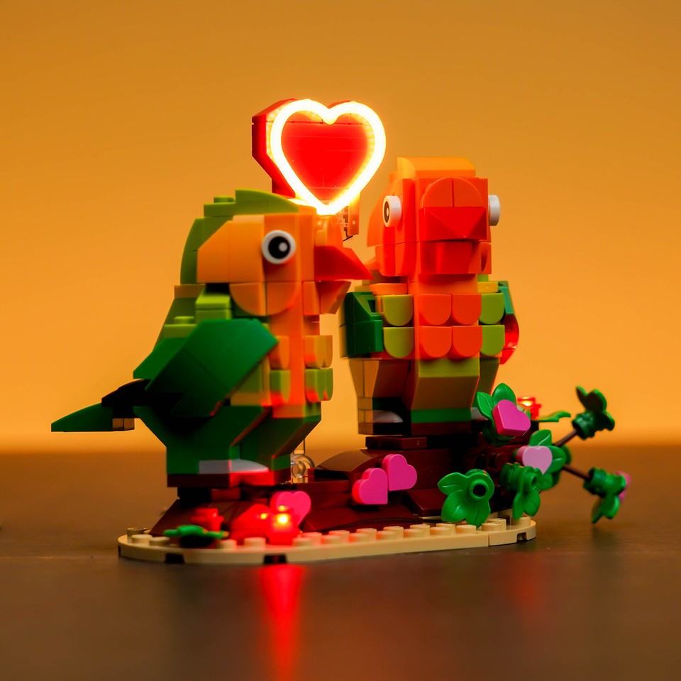 LocoLee LED Light Kit for Lego 40522 Valentine Lovebirds Creative ...