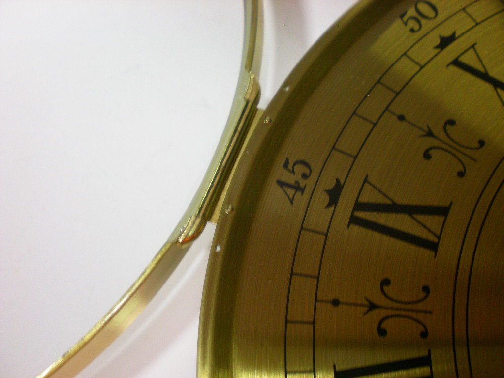 CASE OF 5 Bezel Glass Brass Clock Dial Size 8" (200mm) Dia.Hinged ...