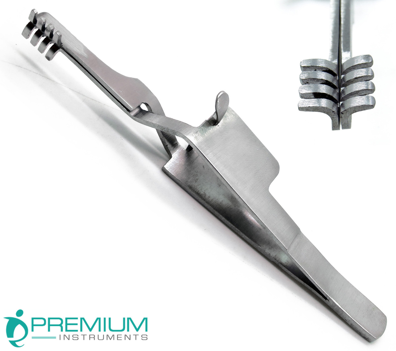 Automatic Cross Action Skin Retractor 4.5" Blunt 4x4 Prongs w/ 7 Steps ...