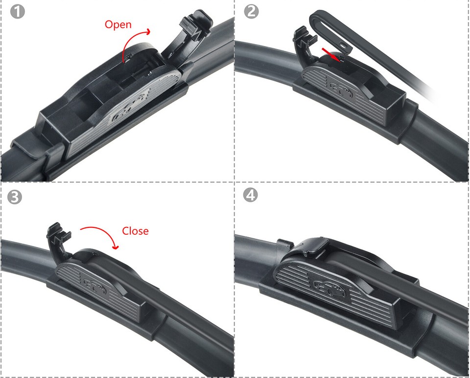 Juyioudy 12" 12" fit for Hummer H1 2006 Front Windshield Wiper Blades ...