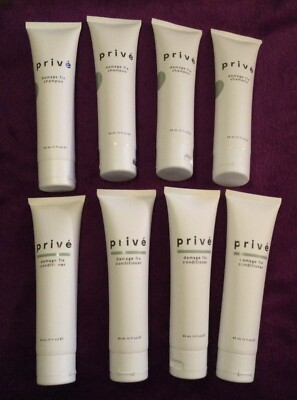 Lot Of 8 DUO Prive Damage Fix Shampoo & Conditioner 3 oz Bottles (4 Of ...