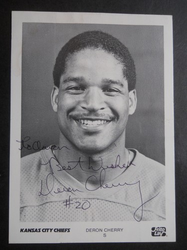 Deron Cherry - Personalized Autographed Photo - Kansas City Chiefs ...