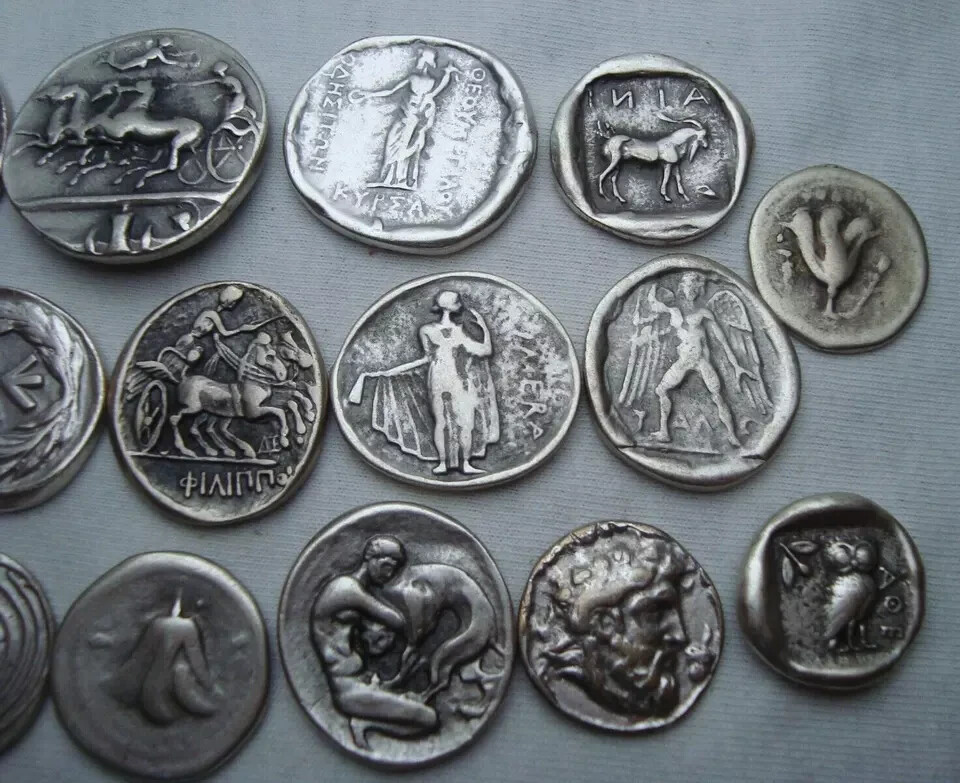 GREECE UNIQUE RARE HUGE LOT OF 16 ANCIENT GREEK COINS MUSEUM QUALITY | eBay