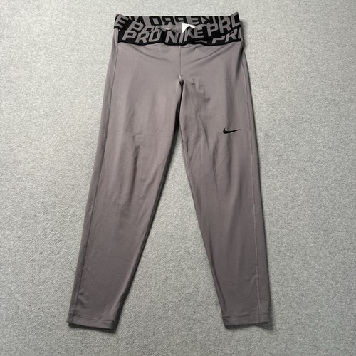 Nike Pro Dri-Fit Compression Pants Mens Large Gray Athleisure ...