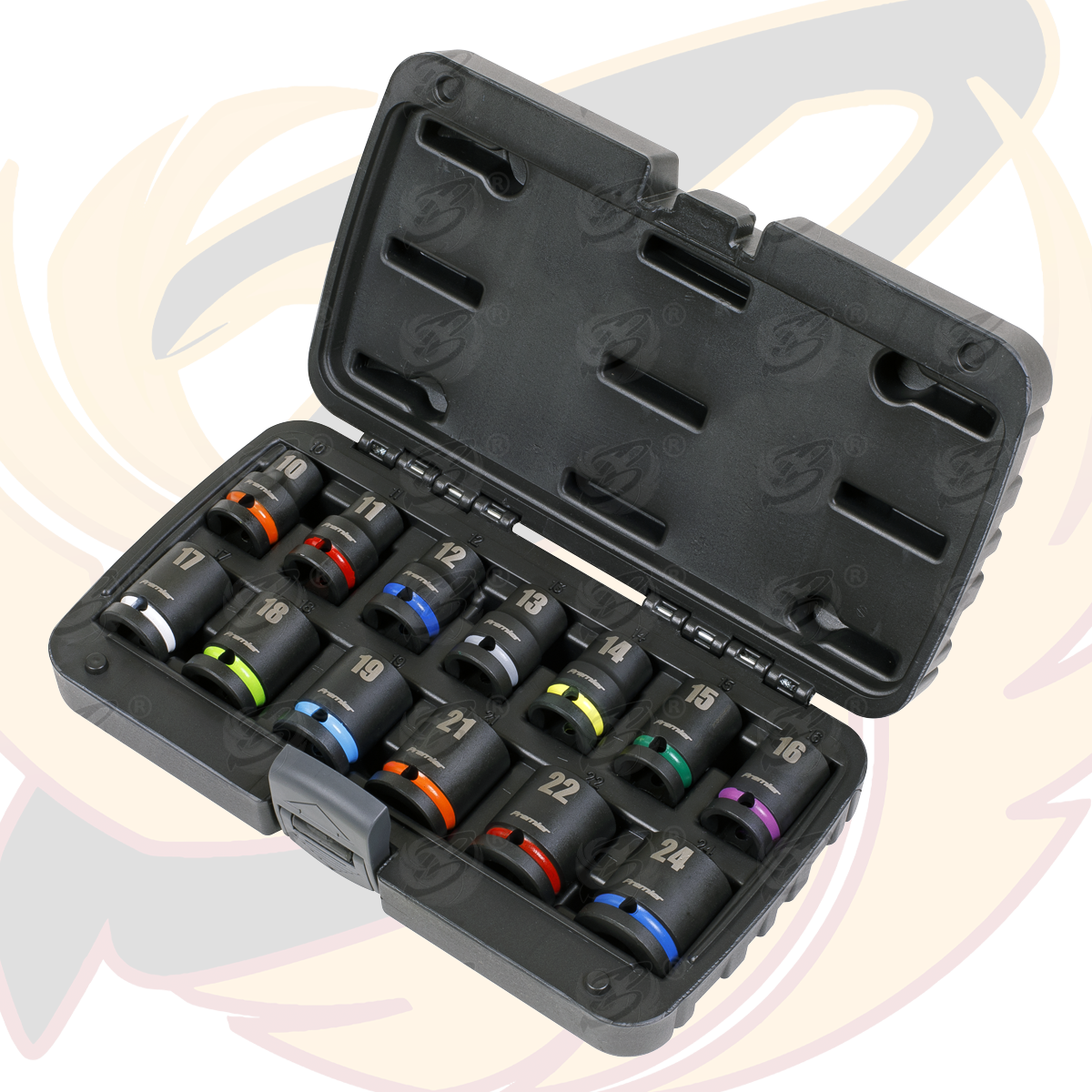 SEALEY DEEP & SHALLOW IMPACT SOCKET Set 1/2"Drive 10mm - 32mm 6pt Hex ...