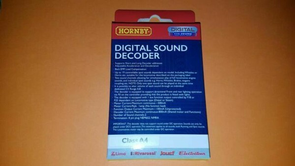 Hornby TTS Sound Decoder: Class A4 - Silver (R8107) for sale online | eBay
