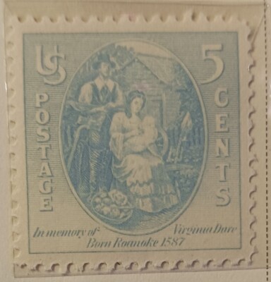 U.S. Postage Scott #796, August 18, 1937, 5¢, Virginia Dare | eBay
