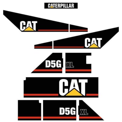 Decal Sticker Set CAT D5G XL Bulldozer Decal Set | eBay