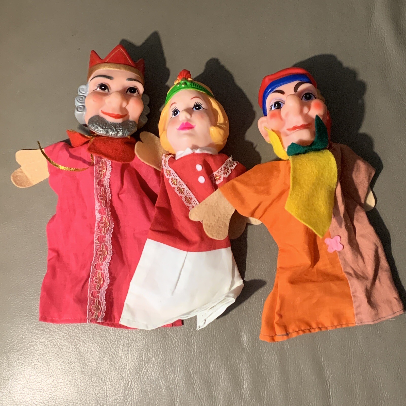 Vintage Mr. Rogers Neighborhood Hand Puppets Set Of 3 10" King Jester ...