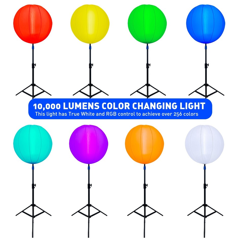 Balloon Light – 32” Inflatable - Color Changing LED - 7500 Lumens - 75 ...