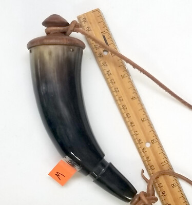 Powder Horn, Rendezvous, Mountain Man, Black Powder M7 | eBay