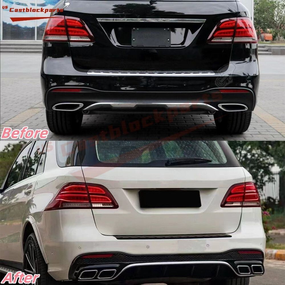 For 2015-2019 Mercedes Benz GLE W166 Facelift GLE63 AMG Style Bumper ...