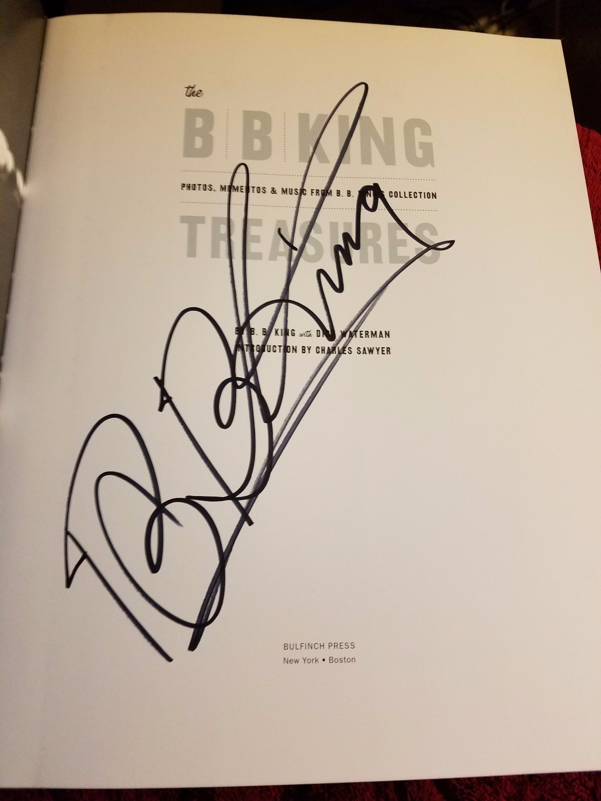 B.B. BB KING SIGNED AUTOGRAPHED HARDCOVER BOOK TREASURES IN PERSON NYC ...