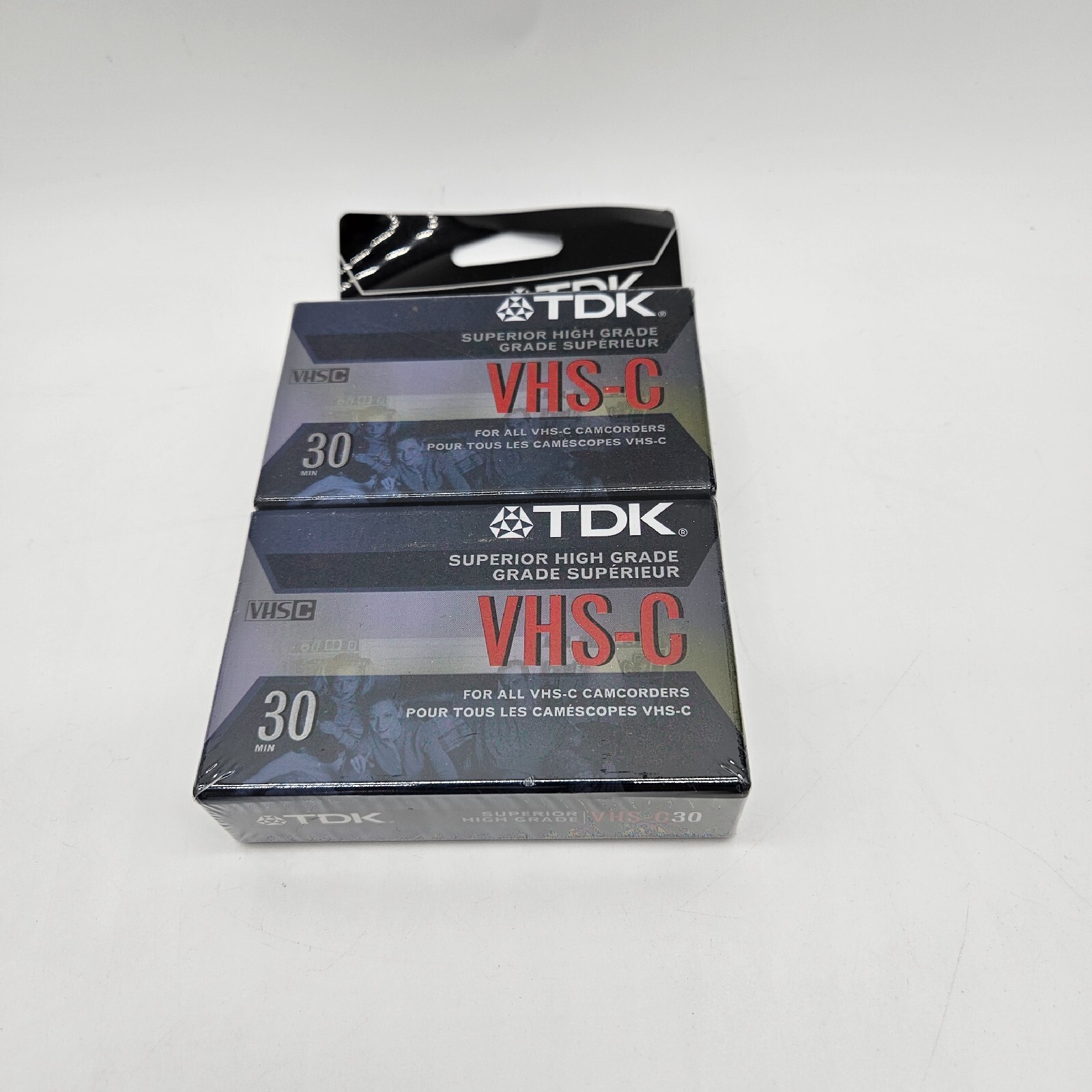 SEALED 2-Pack TDK VHS-C 30 Min Superior High-Grade Blank Camcorder ...