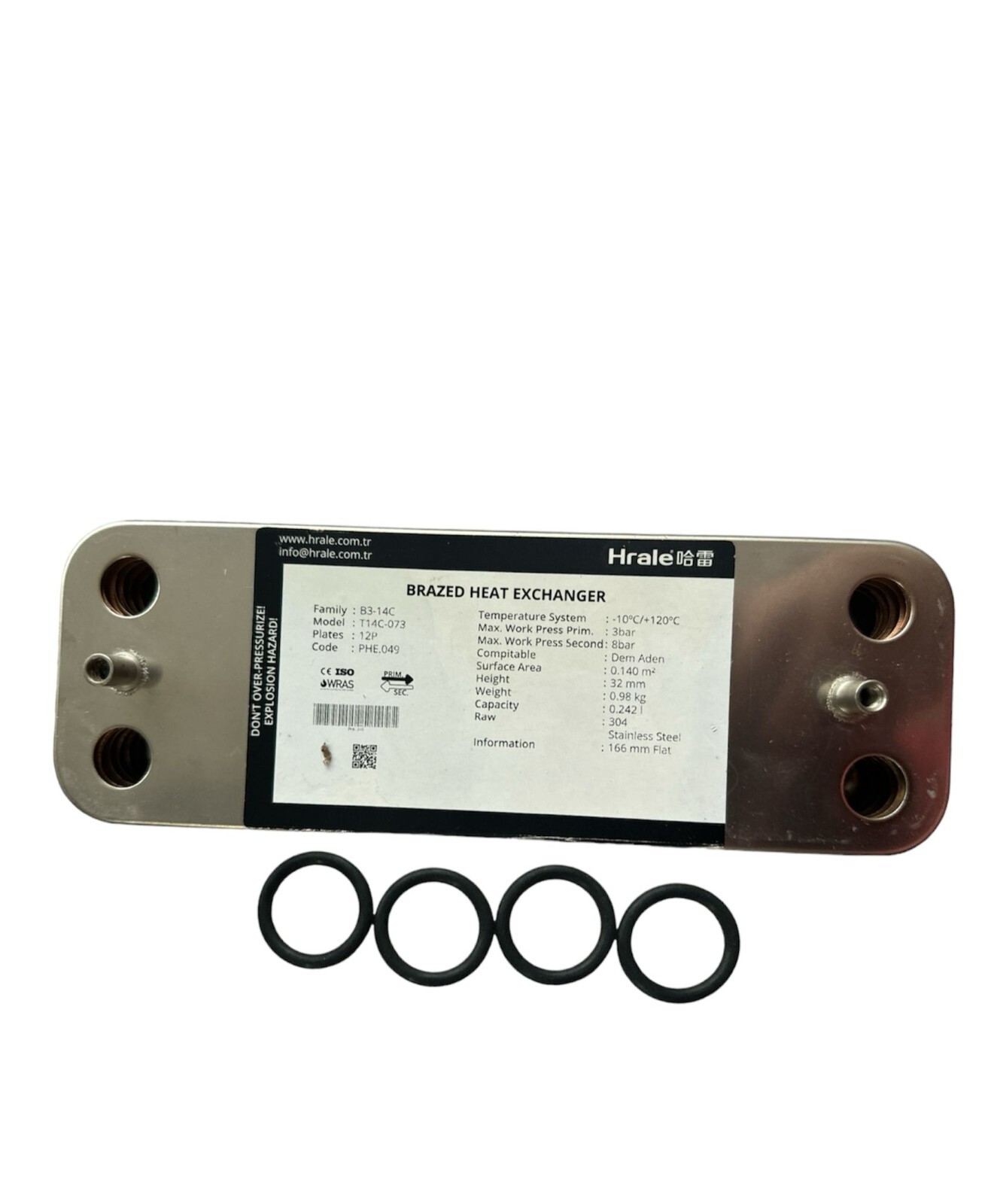 Baxi Main Eco Dhw Heat Exchanger 12 Plate Part No 7683965 720852401 ...