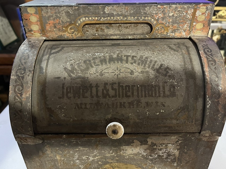 ANTIQUE MERCHANT MILLS JEWETT & SHERMAN CO COUNTER COUNTRY GROCERY ...