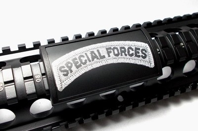 Custom Picatinny Rail Cover - Special Forces Tab, Black Retainer | eBay