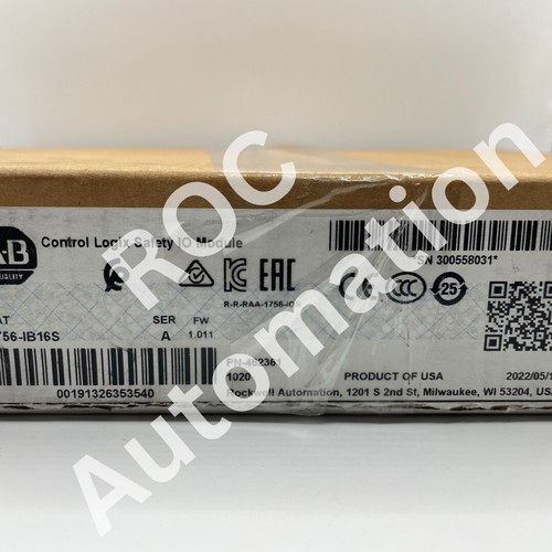 New Allen Bradley 1756-IB16S /A ControlLogix 16-Ch Safety Input Module ...