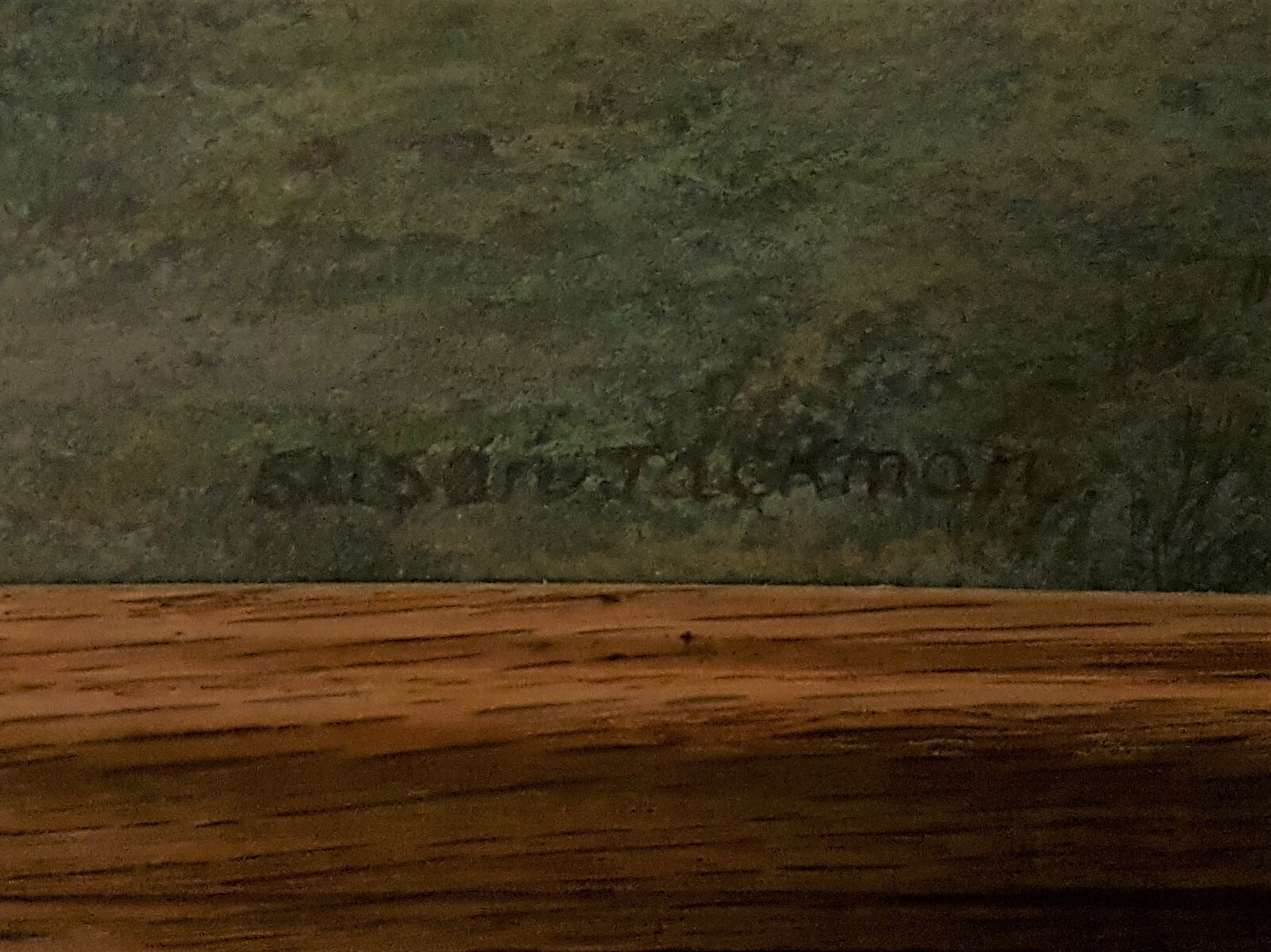 Watercolour and pastel by Susan Jackman. titled 'Old Elms near Lewes ...