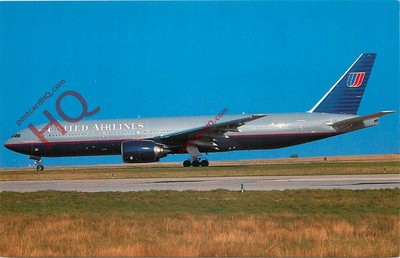 Picture Postcard:-UNITED AIRLINES BOEING 777-222 N768UA @ CDG | eBay UK