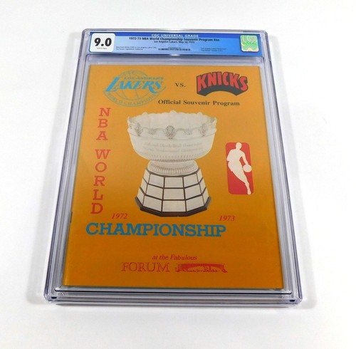 1972-73 New York Knicks v LA Lakers NBA Basketball Playoff Program 5-10 ...