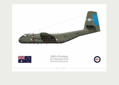Warhead Illustrated DHC-4 Caribou 3 Sqn RAAF Aircraft Print | eBay ...