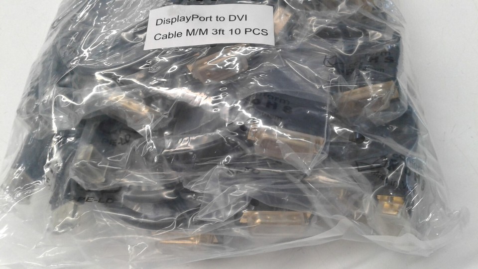 Brand New 3FT Display Port DP Male to DVI D Male Dual-Link Cable Cord ...