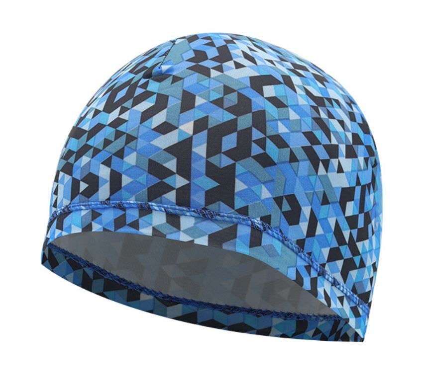 Dome Cap Helmet Liner Elastic FootBall Biker Beanie Hat Head Wrap ...