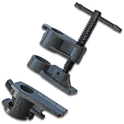 Pipe Clamp 3/4" Tube Adjustable Wood Gluing Clamp Quick Release ...