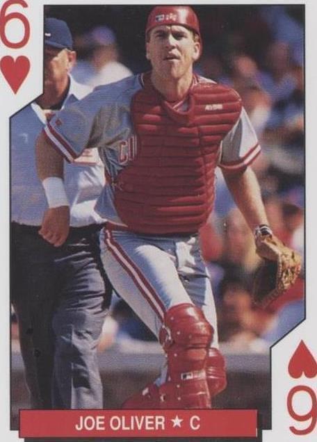 1993 Bicycle Cincinnati Reds Playing Cards - Joe Oliver #6H for sale ...