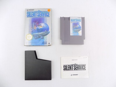 Boxed Nintendo Entertainment NES Silent Service - Inc Manual - PAL ...