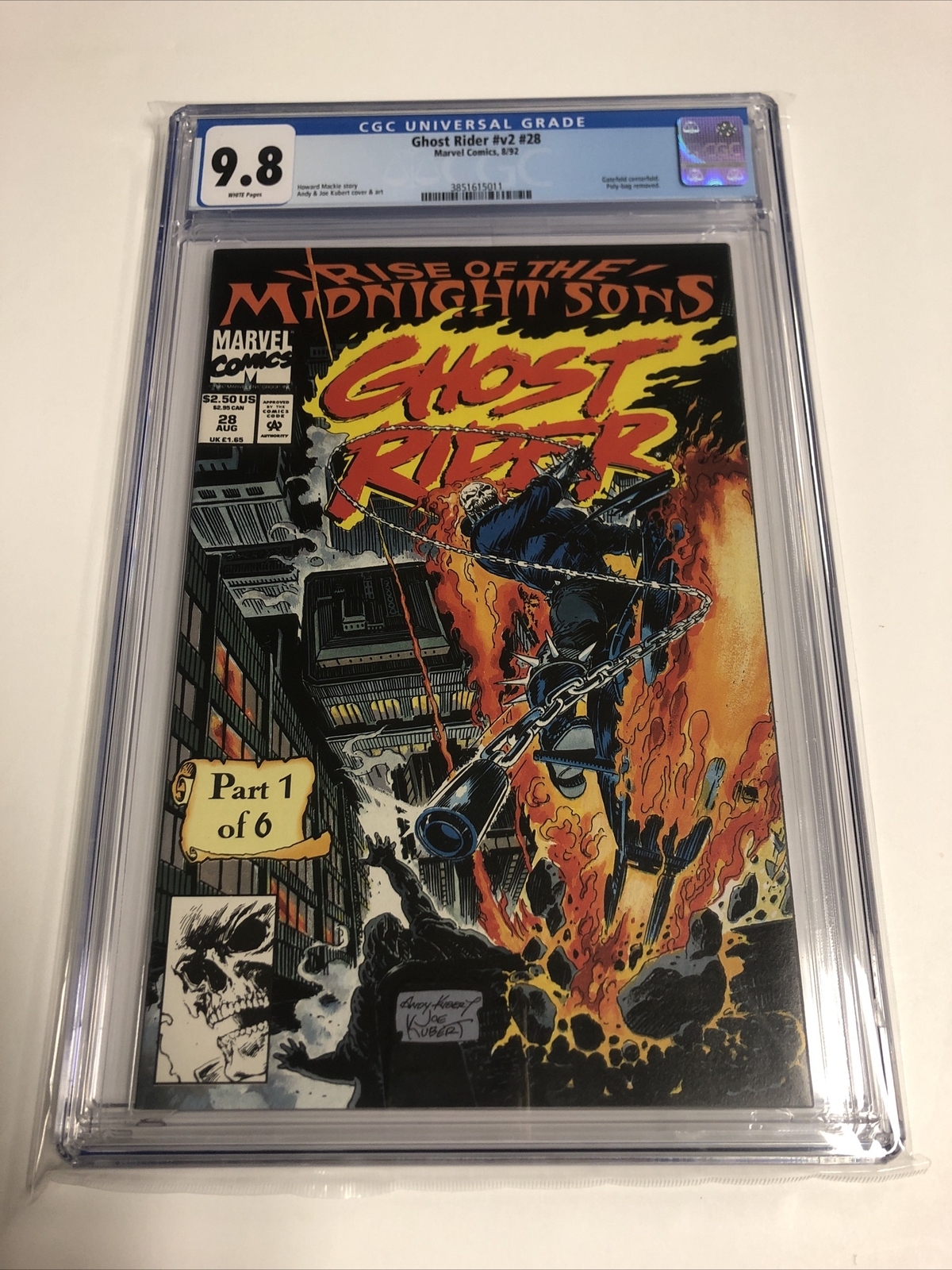 Ghost Rider #v2 (1992) #28 (CGC 9.8 WP) Joe Kubert Cover | eBay