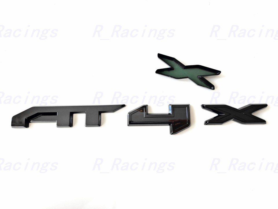 1PC Rear Gloss Black AT4X OVERLAY Emblem 2022+ GMC Sierra 1500 2500HD ...